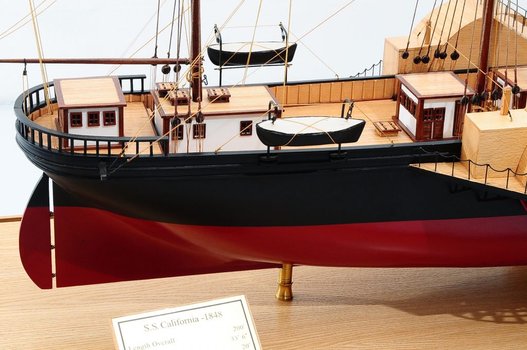 California Model Ship,wooden model ship,ready made,side-wheeler,steam ...