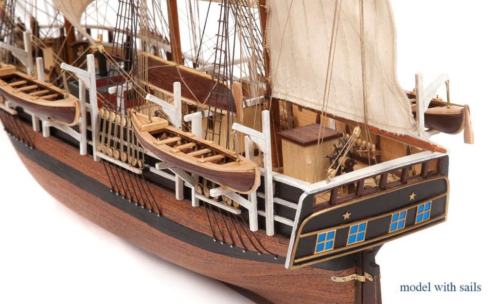 Essex Model Ship Kit (with Sails) – Occre (12006), Large Wooden Ship ...